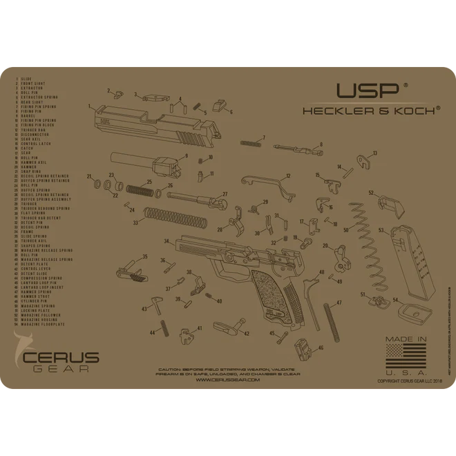Usp Cleaning Mat - 11" x 17" TAN (CERUS)